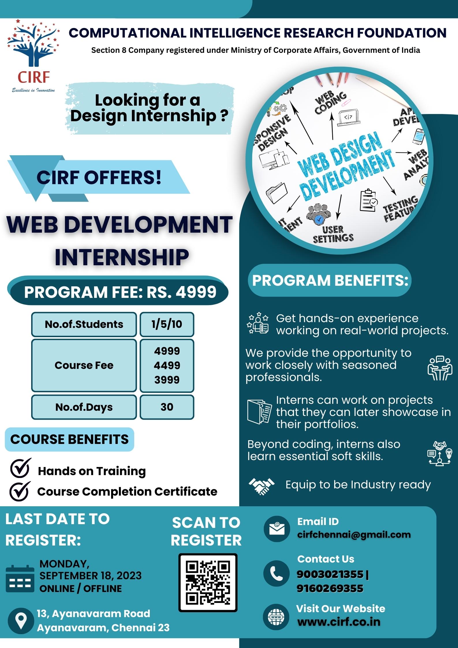 CIRF – Research Project | Internships | Data Analytics